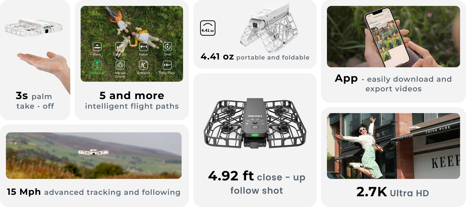 Buy HOVERAir X1 Pocket Size Foldable Flying Camera - US Official Store